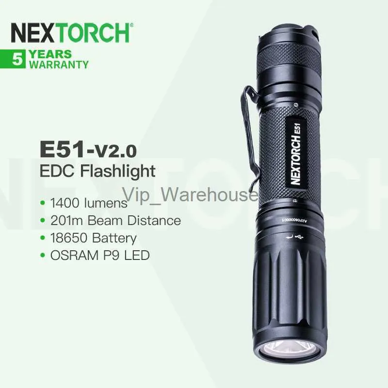DHgate.com:Nextorch E51 V2.0: Powerful 1400LM Rechargeable EDC ...