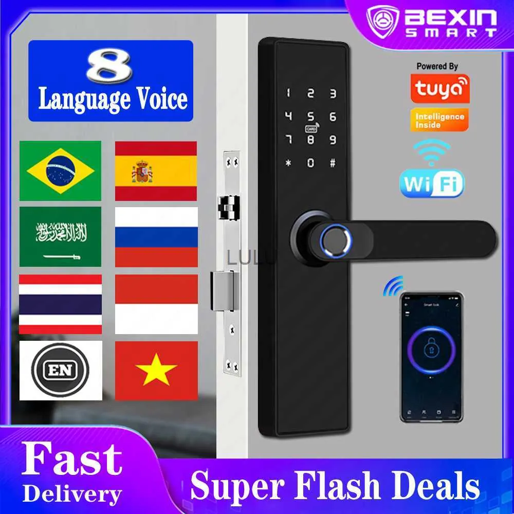 Smart Home Security: WiFi Biometric Fingerprint Door Lock - Keyless ...