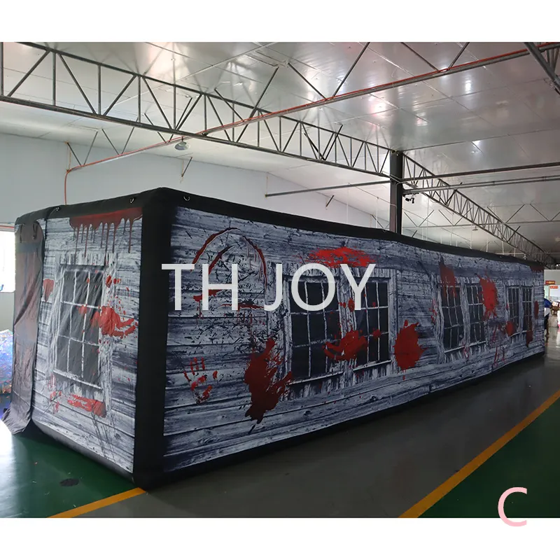 Halloween Arch Inflatable Haunted Maze: 11x3m Outdoor Halloween ...