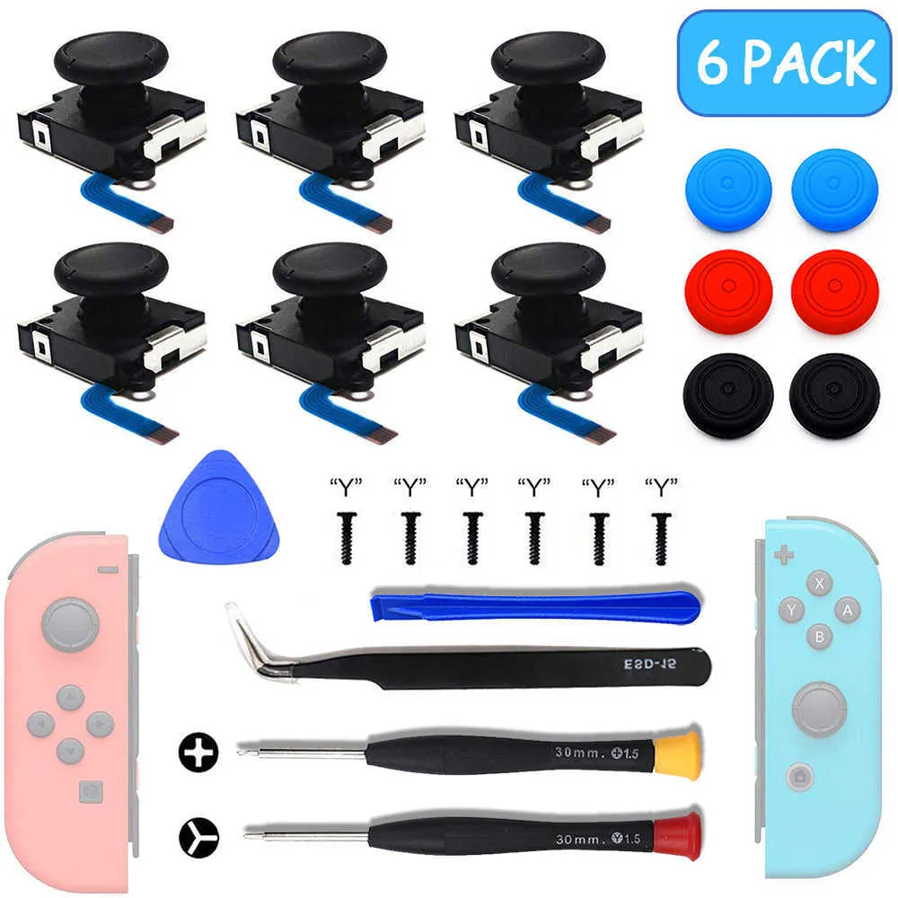 DHgate.com:6 Pack Joycon Joystick Replacement Repair Kit for Nintendo ...