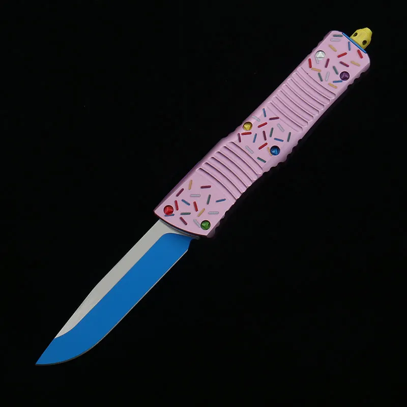 D2 Steel Donut Combat Knife - Aviation Aluminum Handle, EDC Tactical ...