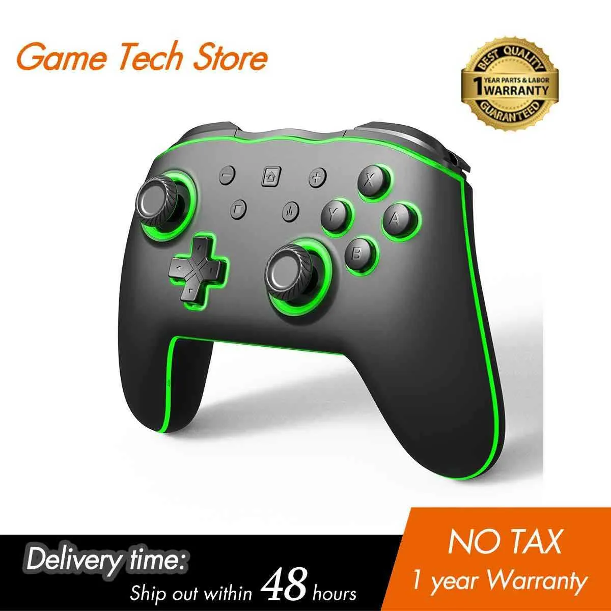 Wireless Pro Controller for Switch/Lite/OLED/PC - Turbo Game Controller ...