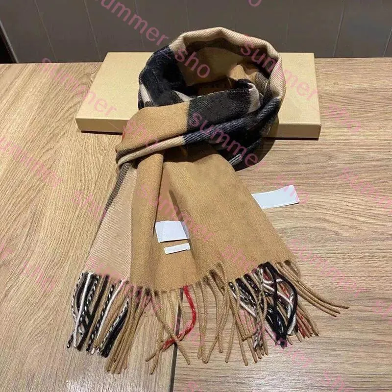 2023 Classic Plaid Luxury Designer Scarf For Women Men 100% Cashmere ...