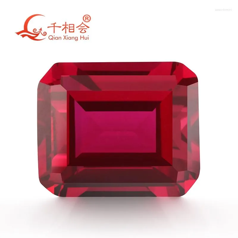 DHgate.com:5ct Red Ruby Rectangle Emerald Cut Sapphire Corundum Loose ...