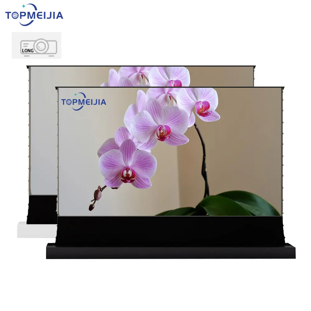 72 Inch Black Diamond Motorized Floor Rising Projection Screen 3D ALR ...