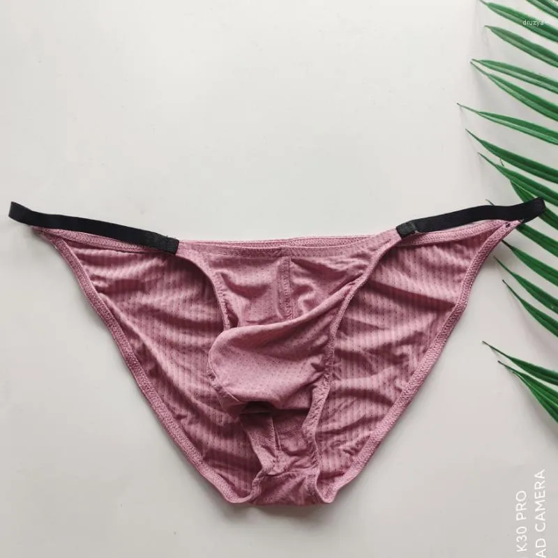 Onderbroek 2023 Merk Sexy Ondergoed Mannen Jockstrap Ijs Zijde Lage