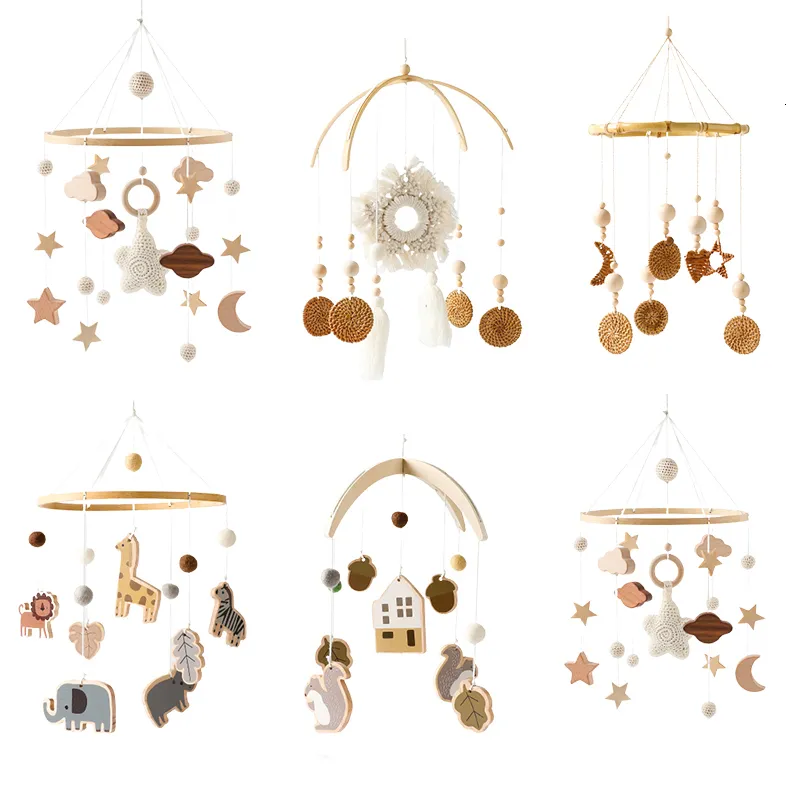 DHgate.com:Wooden Baby Crib Mobile with Rattles - Boho Style Nursery ...
