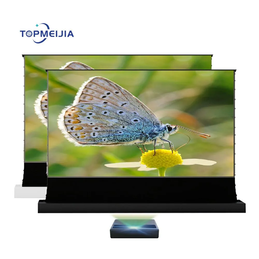 84 Inch Electric Floor Rising ALR Rollable Projector Screen Pull Up ...