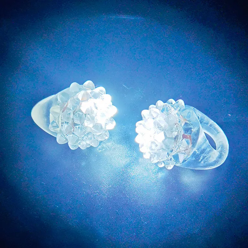 DHgate.com:Other Event Party Supplies White LED Ring Light up Rings Soft Rubber Flashing Bumpy ...