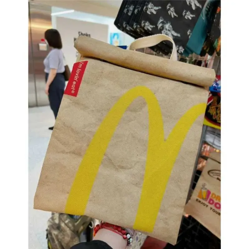 New Funny Cute Cartoon French Fries Packaging Bags Student Woman ...