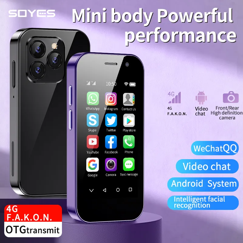 Soyes N5 Mini Phone: 4GB/64GB, 3 Touch Screen 4G LTE Smartphone Compact ...