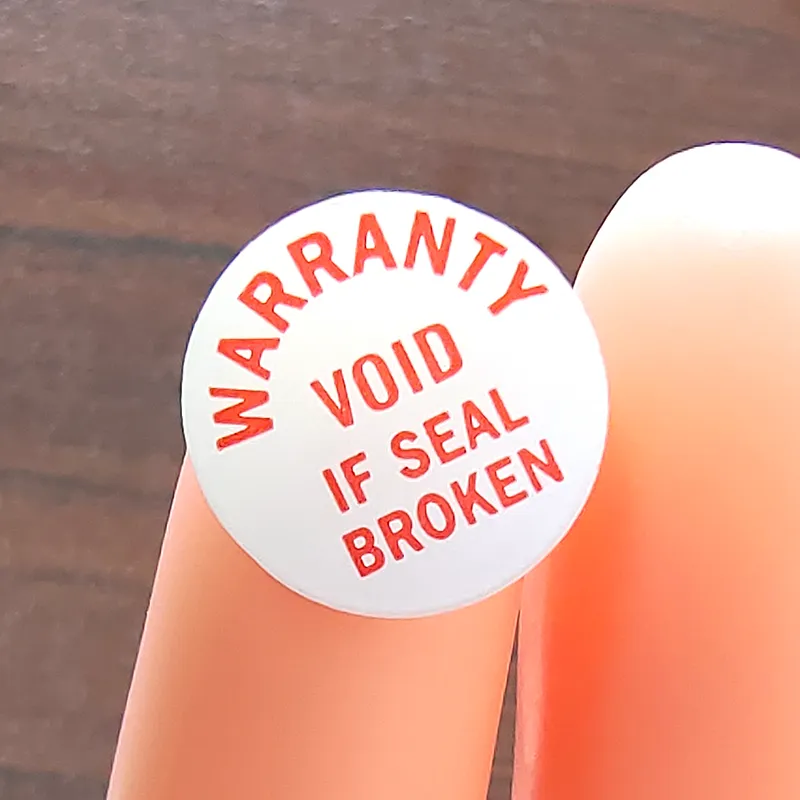 12mm Warranty Void Stickers - Tamper Proof Seal Labels for Electronics ...