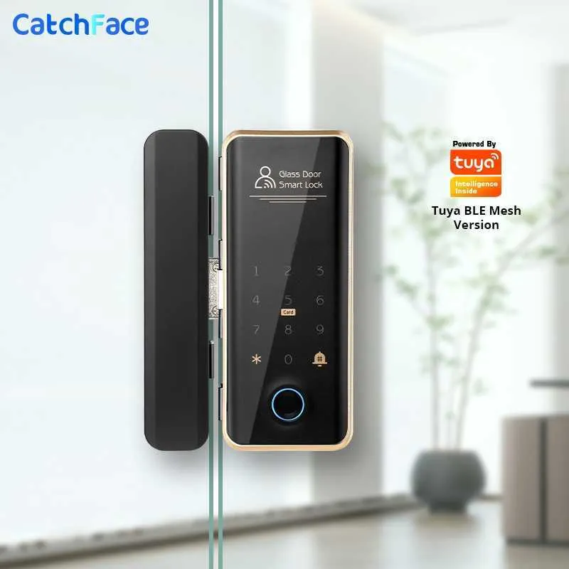 Tuya Smart Lock for Glass & Sliding Doors - Fingerprint, Code, Card ...