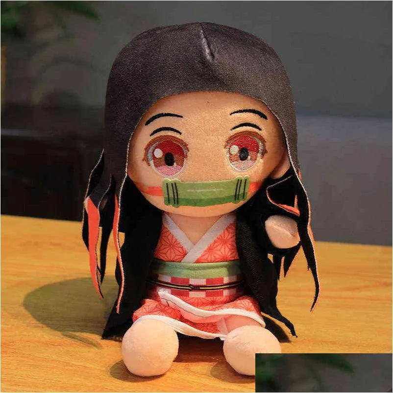 25cm Beautif Boba Tea Plush Doll Zenitsu Kamado, Nezuko Tanjirou ...