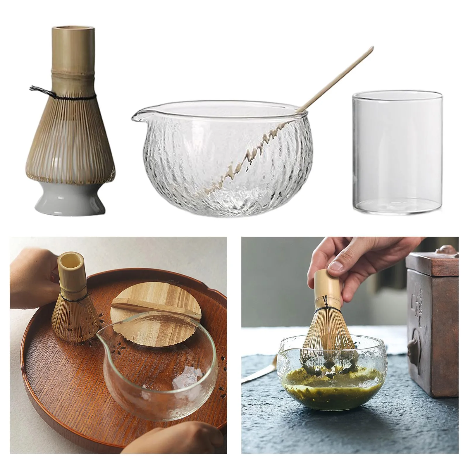 DHgate.com:Graceful Matcha Moments: 5-Piece Japanese Tea Cup Set with ...