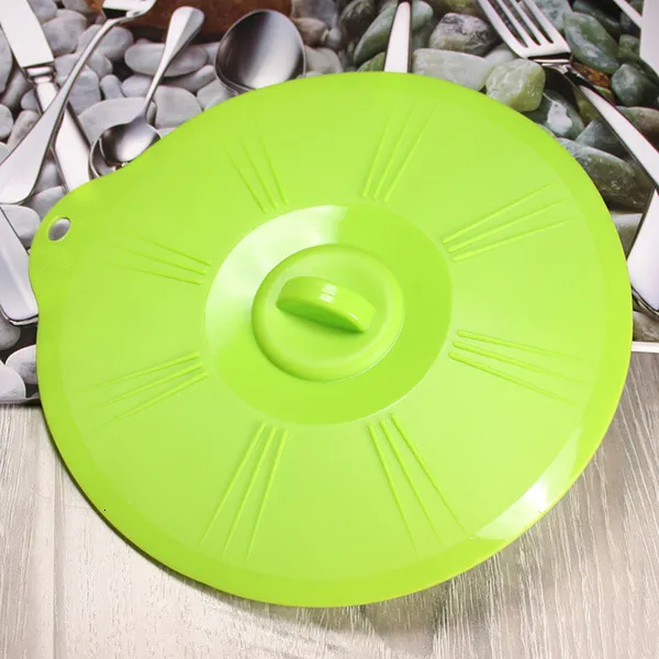 Silicone Spill Stopper Lid - Boil Over Guard, Food Preservation Cover ...