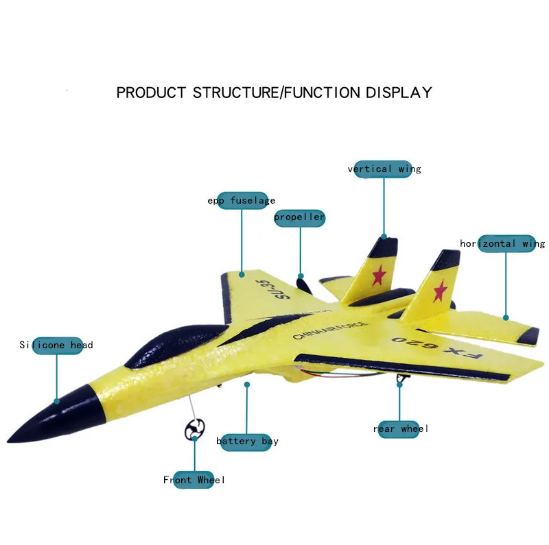 SU35 Electric RC Glider Plane 2.4G Remote Control Drone Plane Airplane ...