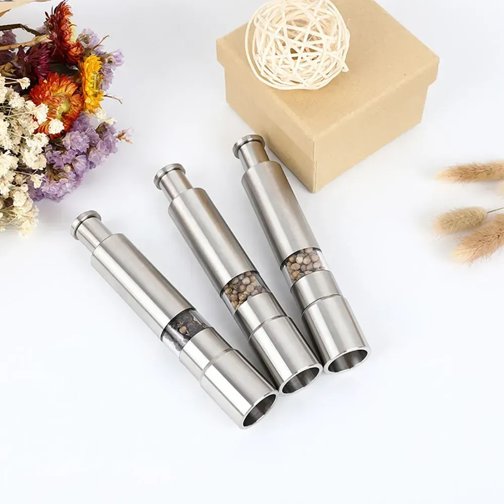 DHgate.com:Stainless Steel Thumb Push Salt Pepper Grinder Mill Muller ...