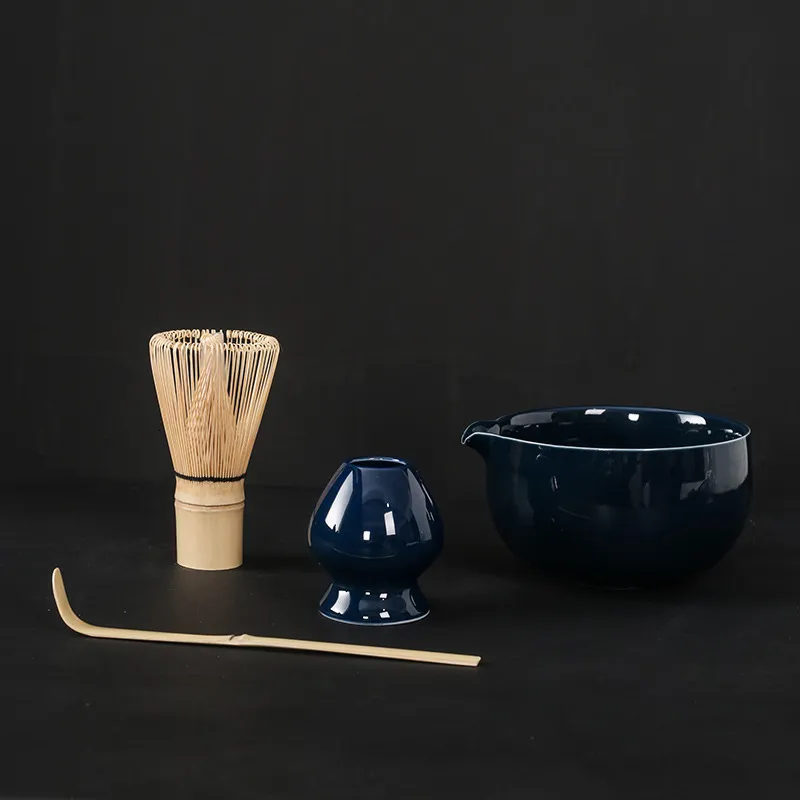 Traditional Matcha Tea Set - Ceramic Tea Cups, Bamboo Whisk, Scoop ...