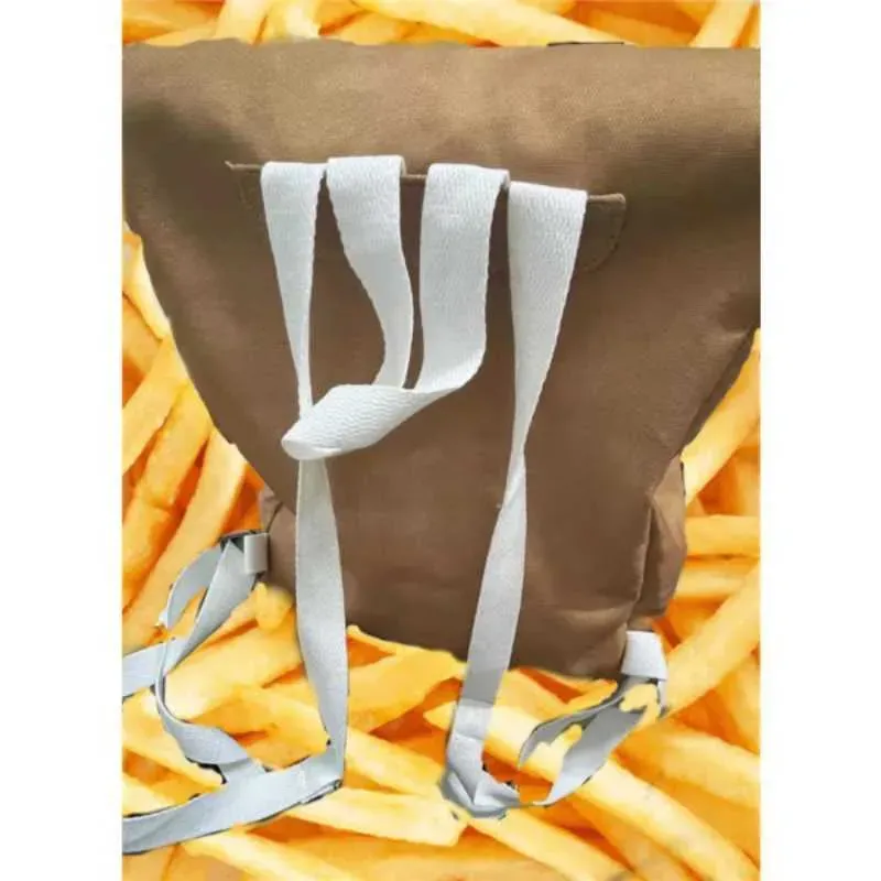 New Funny Cute Cartoon French Fries Packaging Bags Student Woman ...