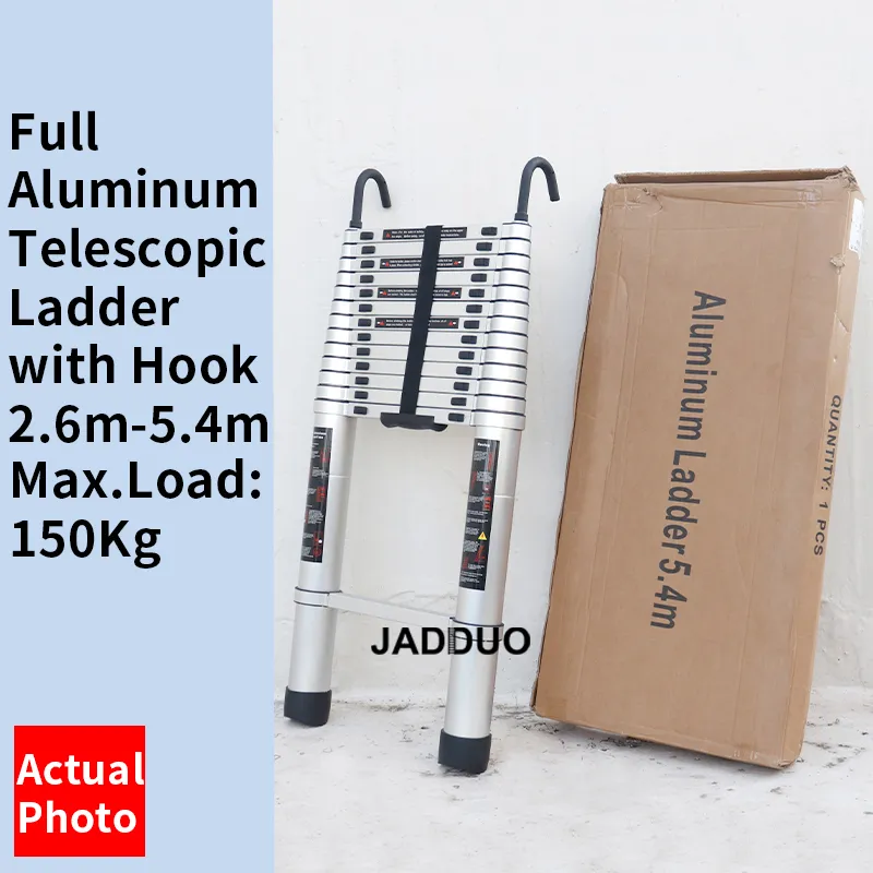 Telescopic Aluminum Ladder - Portable & Extendable, Stable & Safe Home ...