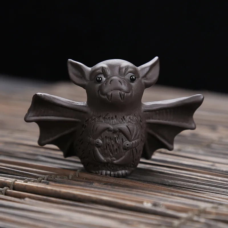 Charming Ceramic Tea Pet Tray Set - Zisha Accessories, Bat & Animal ...