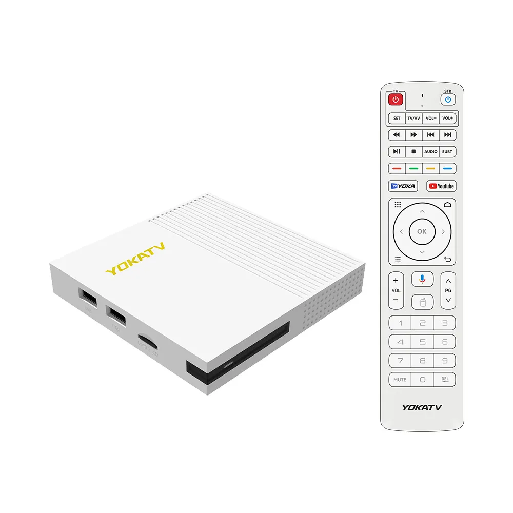 YOKATV IPX2 Smart TV Box Amlogic S905X4 Quad Core AV1, Android 11, 4GB RAM, 32GB Storage, EMMC ...