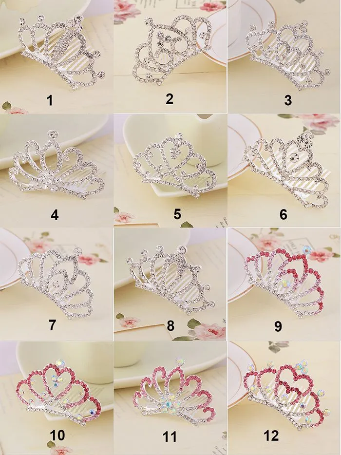 Princess Tiara Crown Comb: Sparkling Crystal Rhinestone Headwear, Girls ...