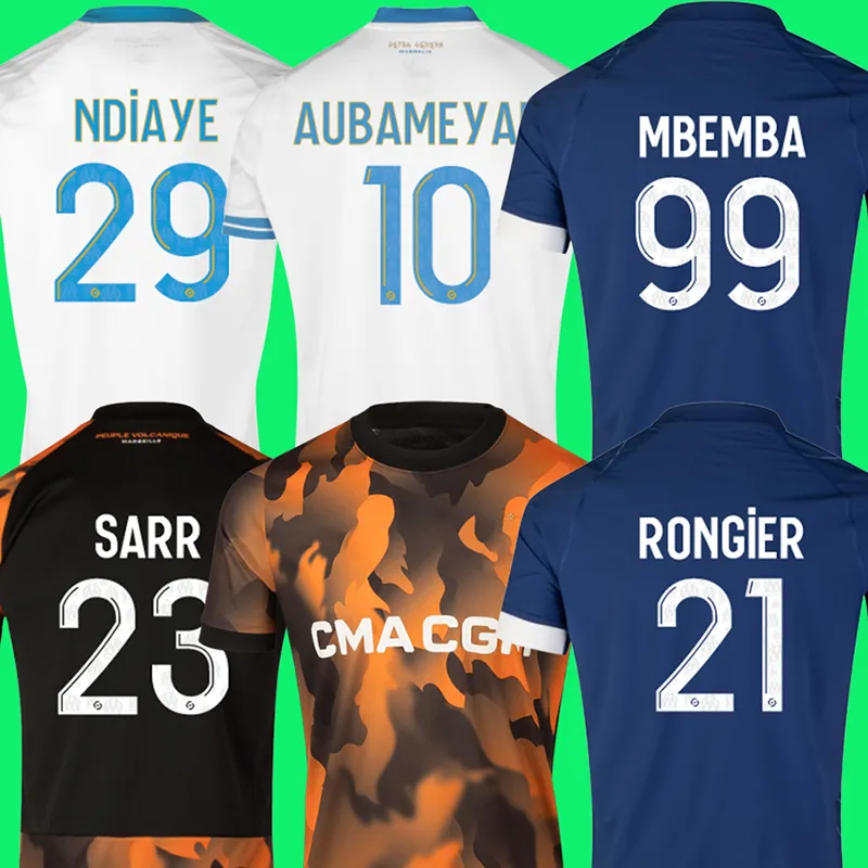 23 24 Soccer Jersey MarseilleS 2023 2024 NDIAYE GUENDOUZI VITINHA ...