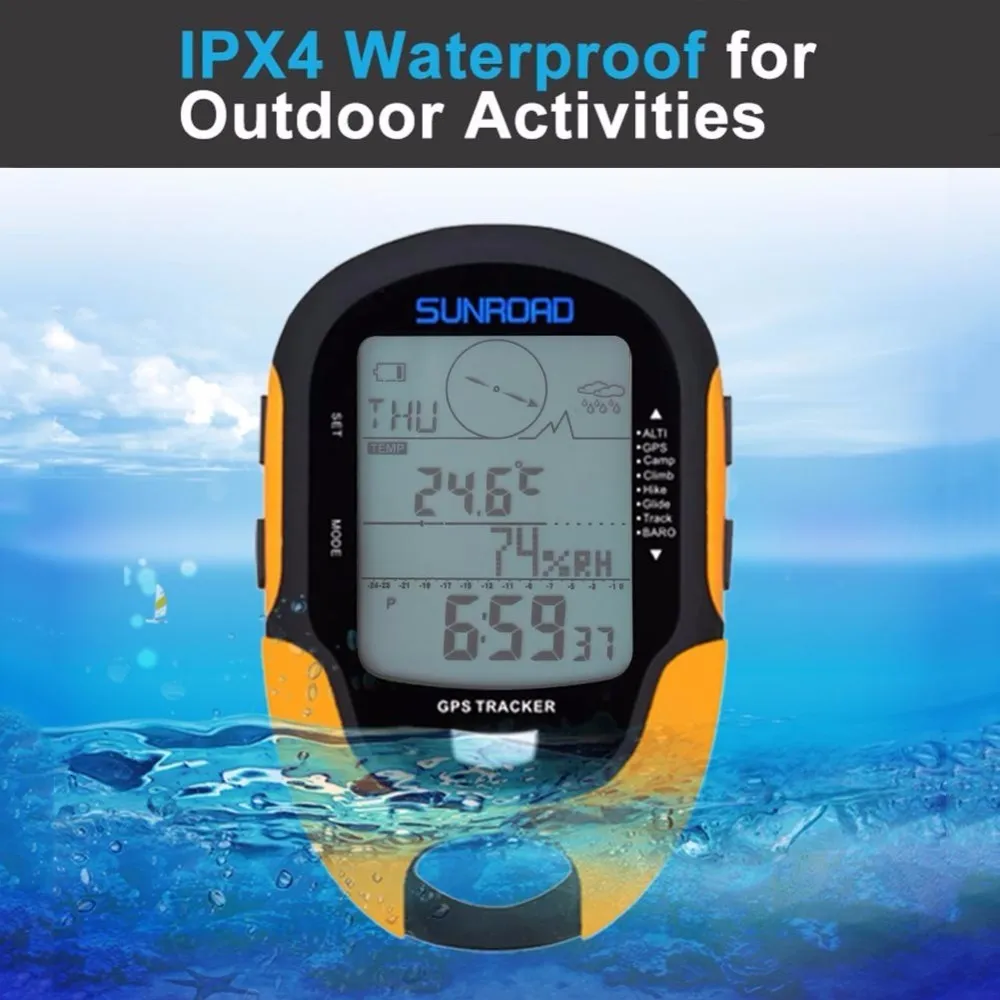 Portable Handheld GPS Navigation: SUNROAD FR510 Altimeter Barometer ...