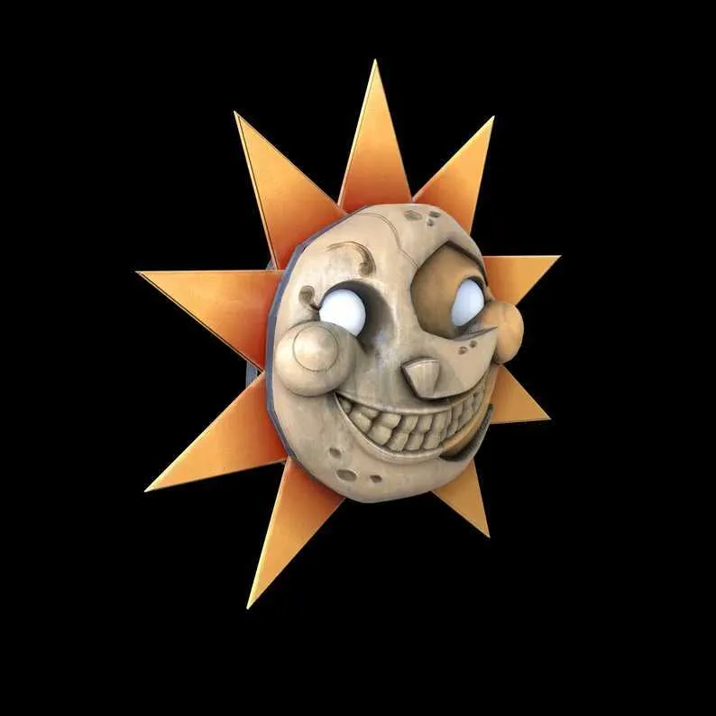 Security Breach Cosplay Masks: Sun/Moon Sundrop Mask, Halloween Party ...