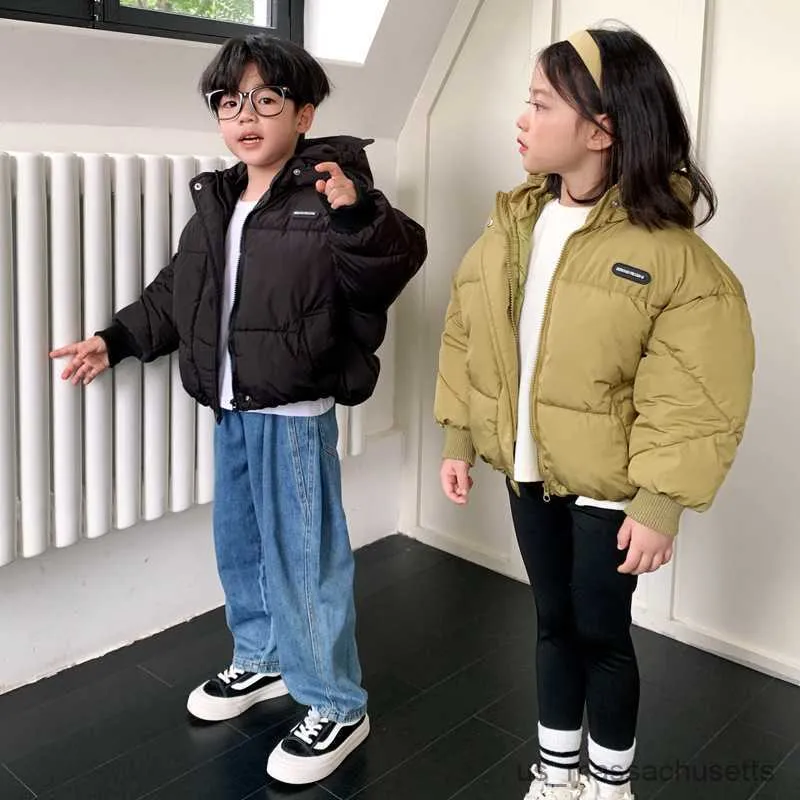 Kids' Winter Down Coat: Warm Hooded Puffer Jacket for Boys & Girls - Thicken Padded Outerwear ...