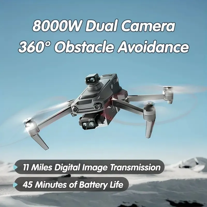 DHgate.com:8K Dual Camera Foldable Drone with 3-Axis Gimbal, 360 ...