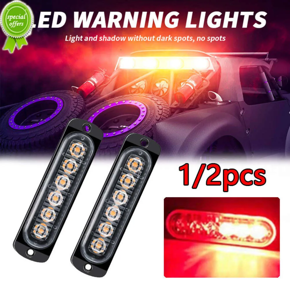 Waterproof 6LED Car Strobe Warning Light With Flashing Effect For ...