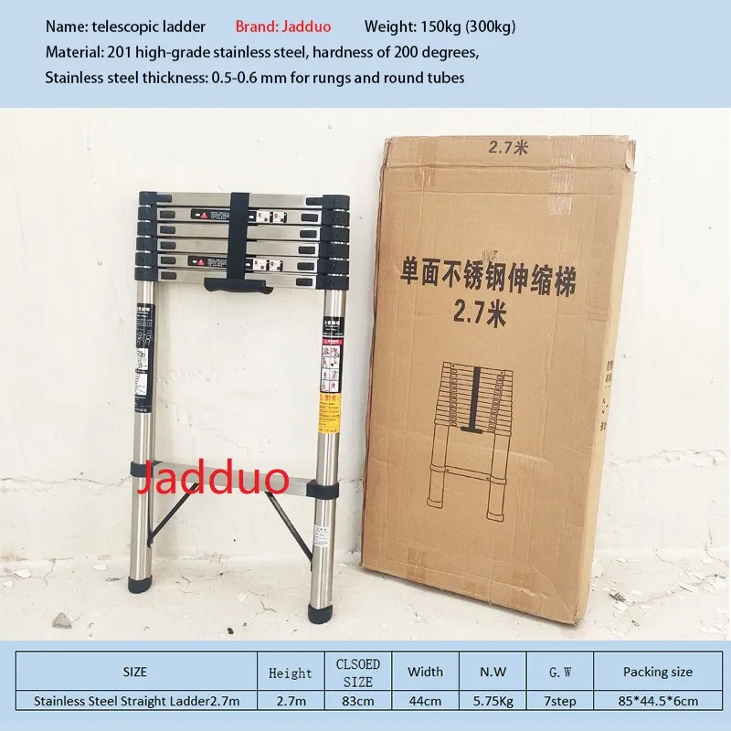 Industrial Folding Horizontal Ladders Stainless Steel Single Horizontal ...