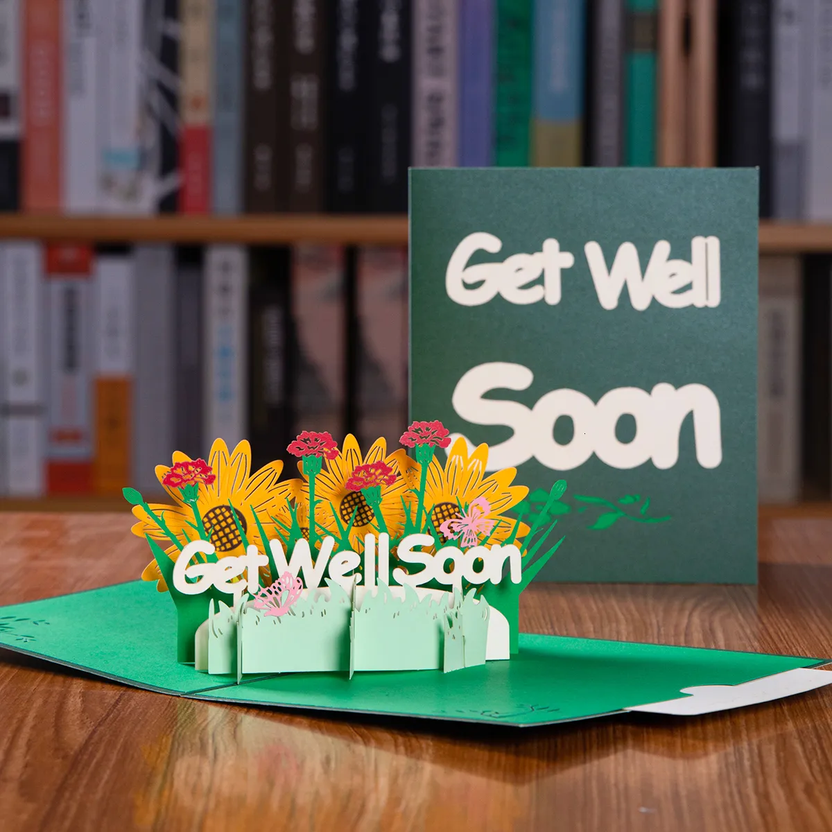 Greeting Cards Get Well Soon Pop Up Cards 3D Floral... From Xue10, $7. ...