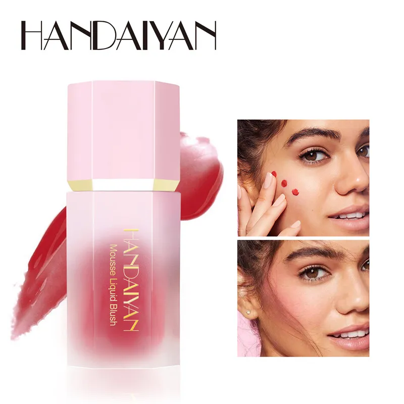 Handaiyan Liquid Blush Mousse Lightweight Buildable Cheek Color 6 ...