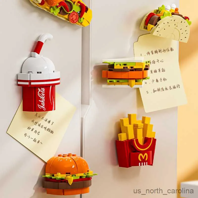 DHgate.com:Colorful DIY Fridge Magnet Sticker Blocks Food Pizza Taco ...