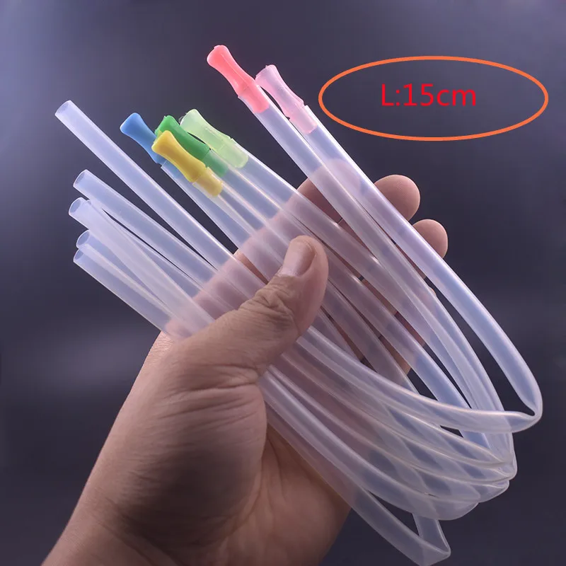 Silicone Straw Hose 6x8mm 15cm Mouth Tip For Water Glass Bong Hookah ...