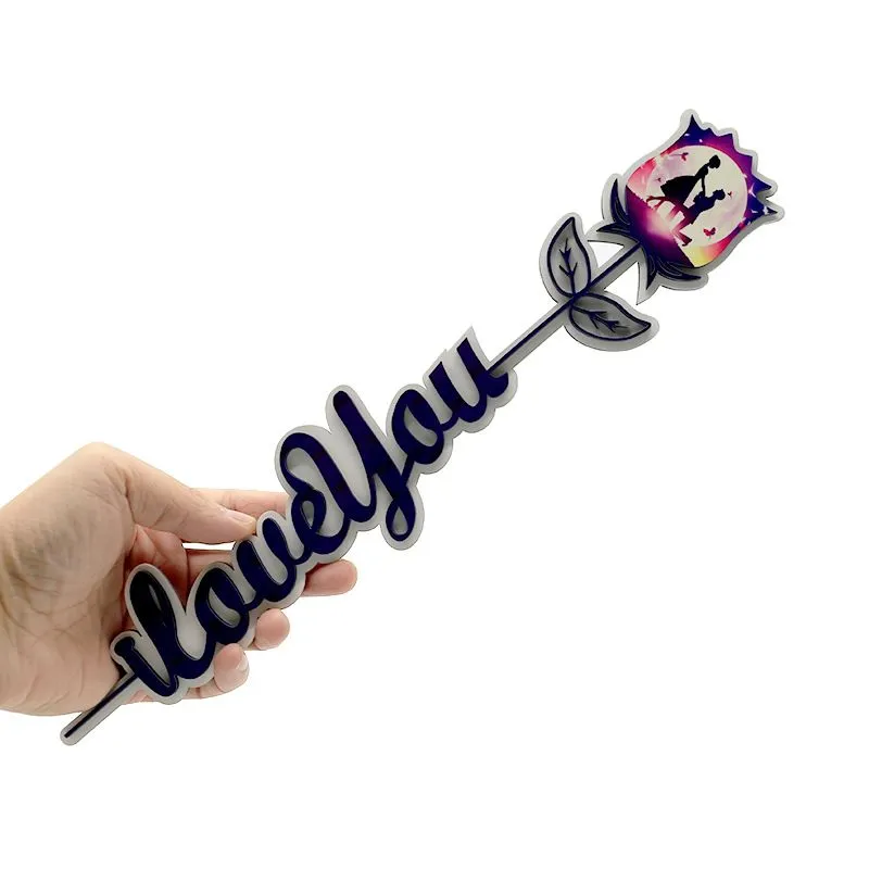 Wholesale Double Layer MDF Wooden Rose Blank For DIY Sublimation ...