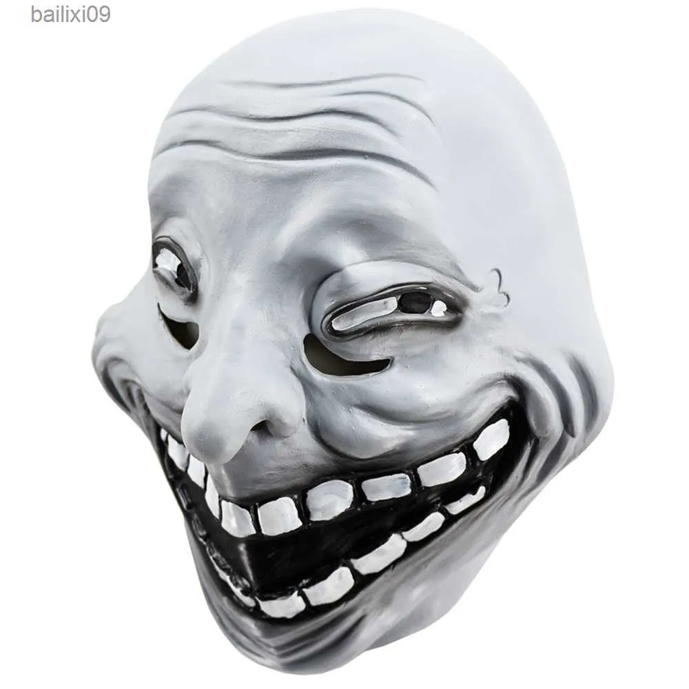 Party Masks Troll Face Meme Mask Cartoon Full Head Latex Mask Comic ...