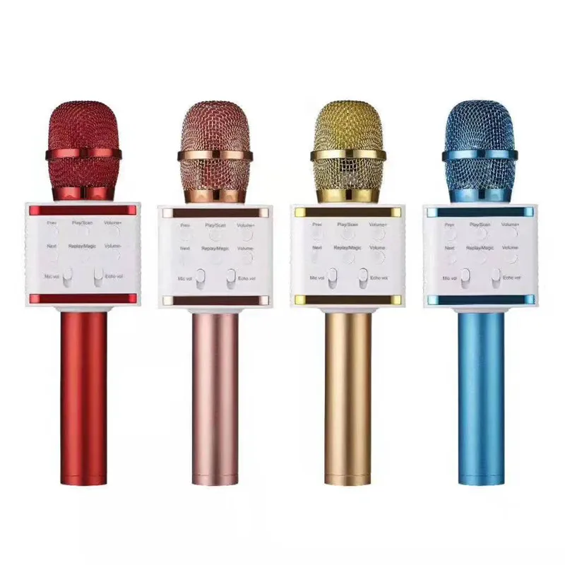 Kids Karaoke Microphone with Speaker - Portable Wireless Handheld Mic ...