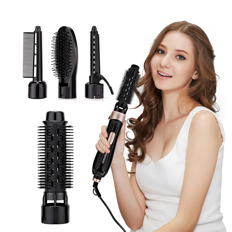 DHgate.com:4-in-1 Hair Dryer Brush - One-Step Volumizer, Hot Air Brush, Curling Iron ...