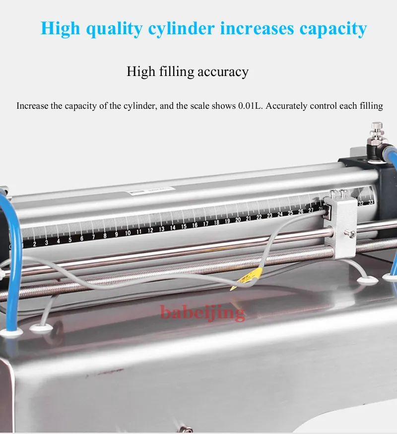 100-1000ML Horizontal Automatic Pneumatic Quantitative Liquid Filling ...
