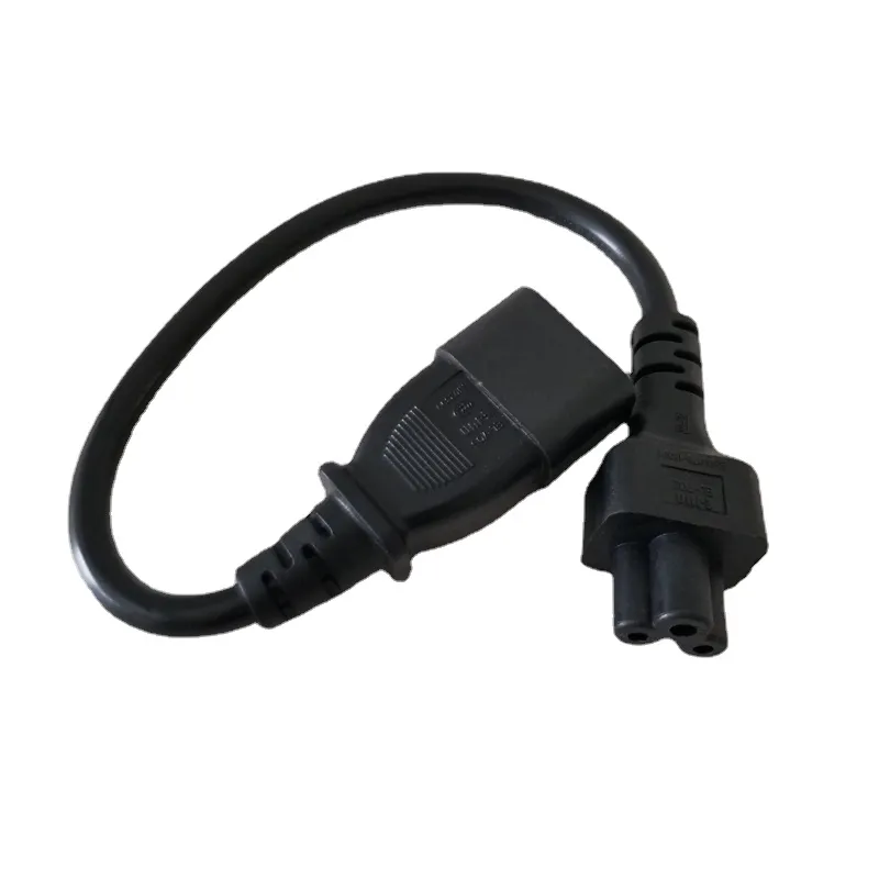 DHgate.com:C14 Male to C5 Female IEC Extension Power Converter Cable ...