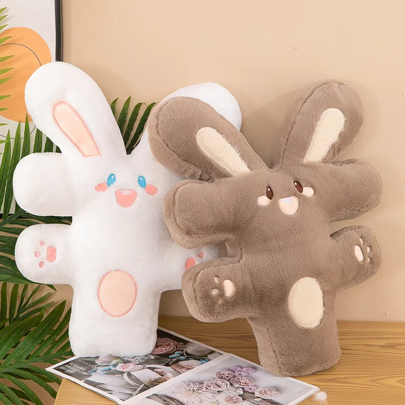 Cute Kawaii Money Rabbit Plush Pillow Stuffed Cartoon Toy For Home Cute ...