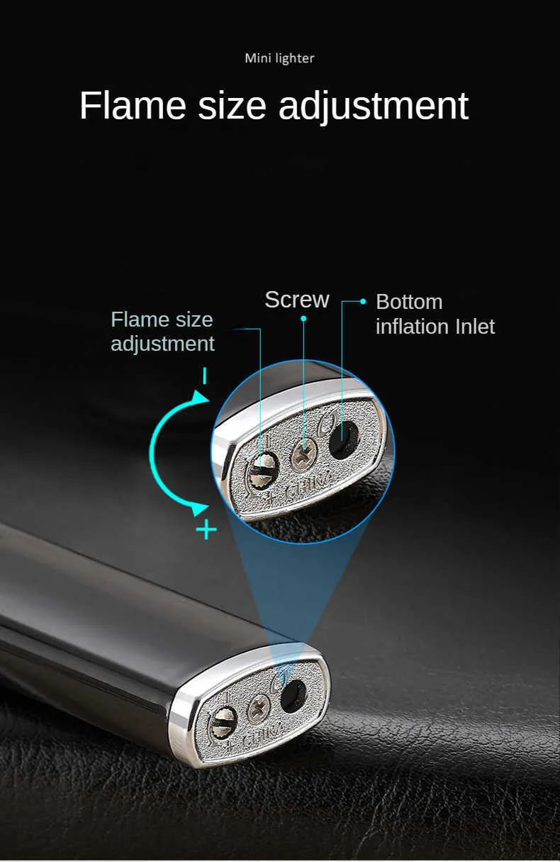 New Red Flame No Gas Lighter Mini Cigarette Cigar Gift OON9 From ...