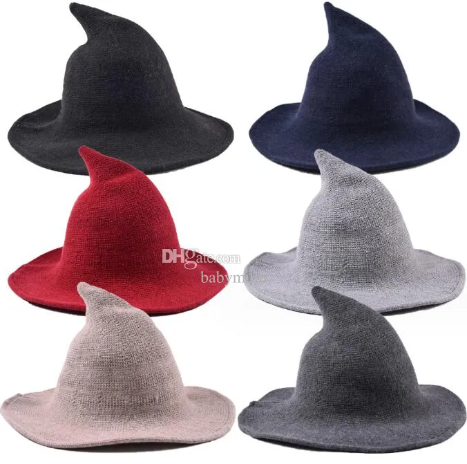 DHgate.com:Womens Wool Felt Witch Hat - Foldable Sharp Point Costume ...