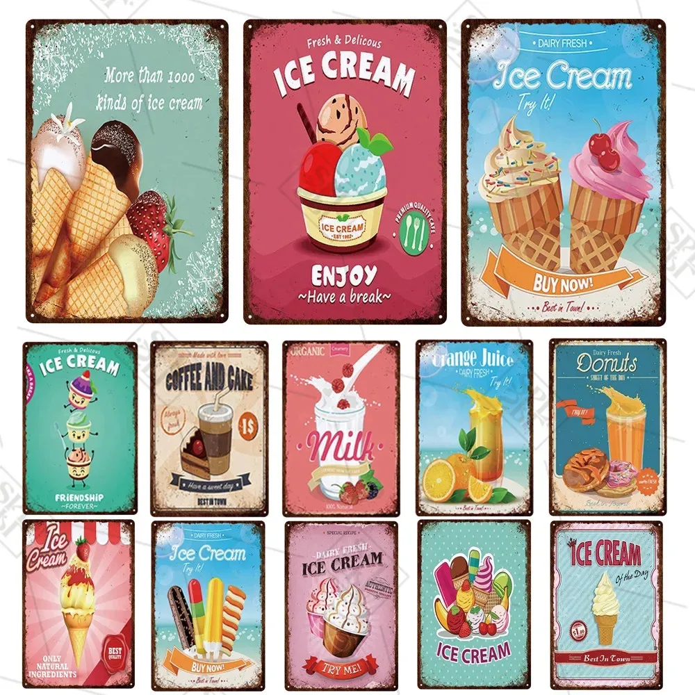 Juice Cold Drink Metal Sign Shop Signboard Wall... From Sherry168, $1. ...