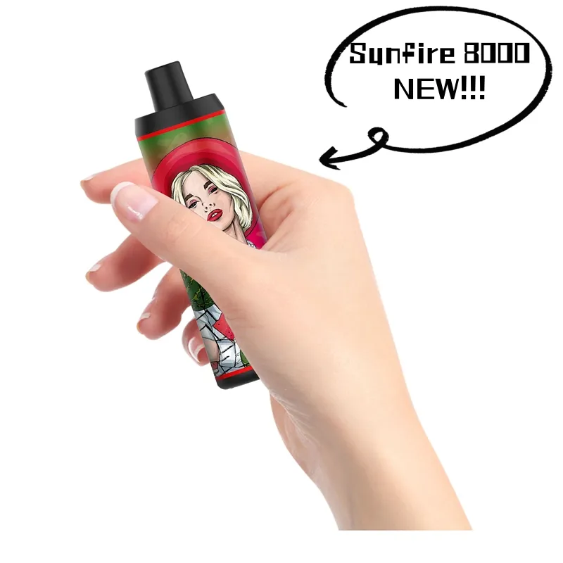 Original Sunfire Tornado 8000puffs Disposable E Cigarettes Pod Device